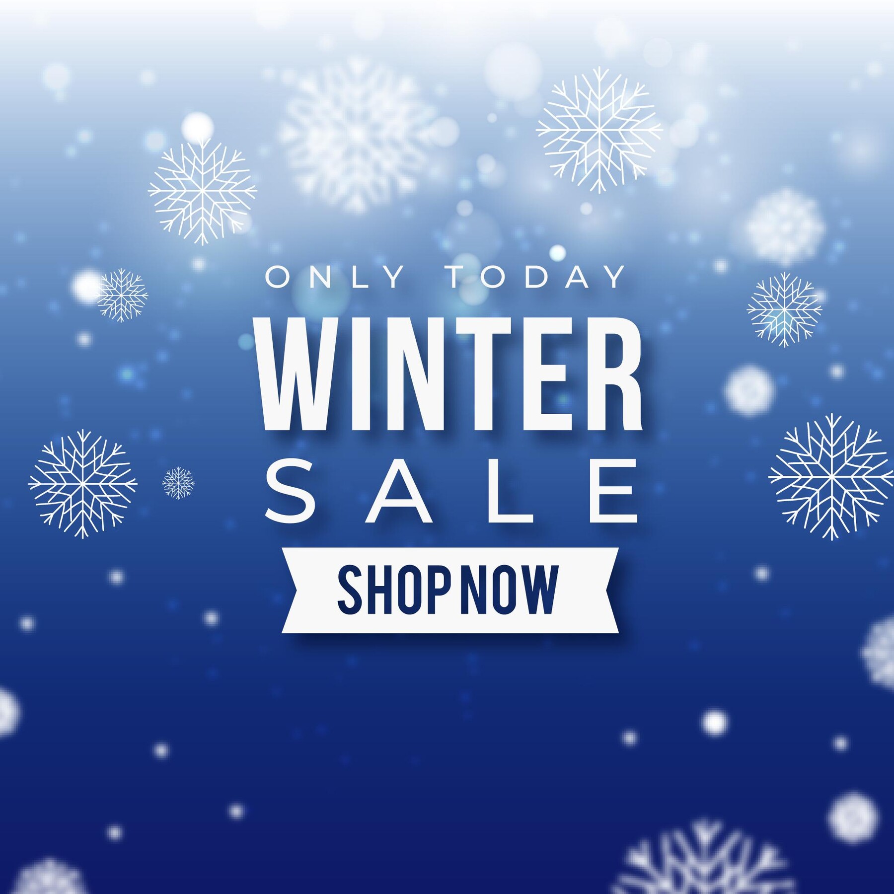 ArtStation - Realistic winter sale promo AI and EPS Template File ...