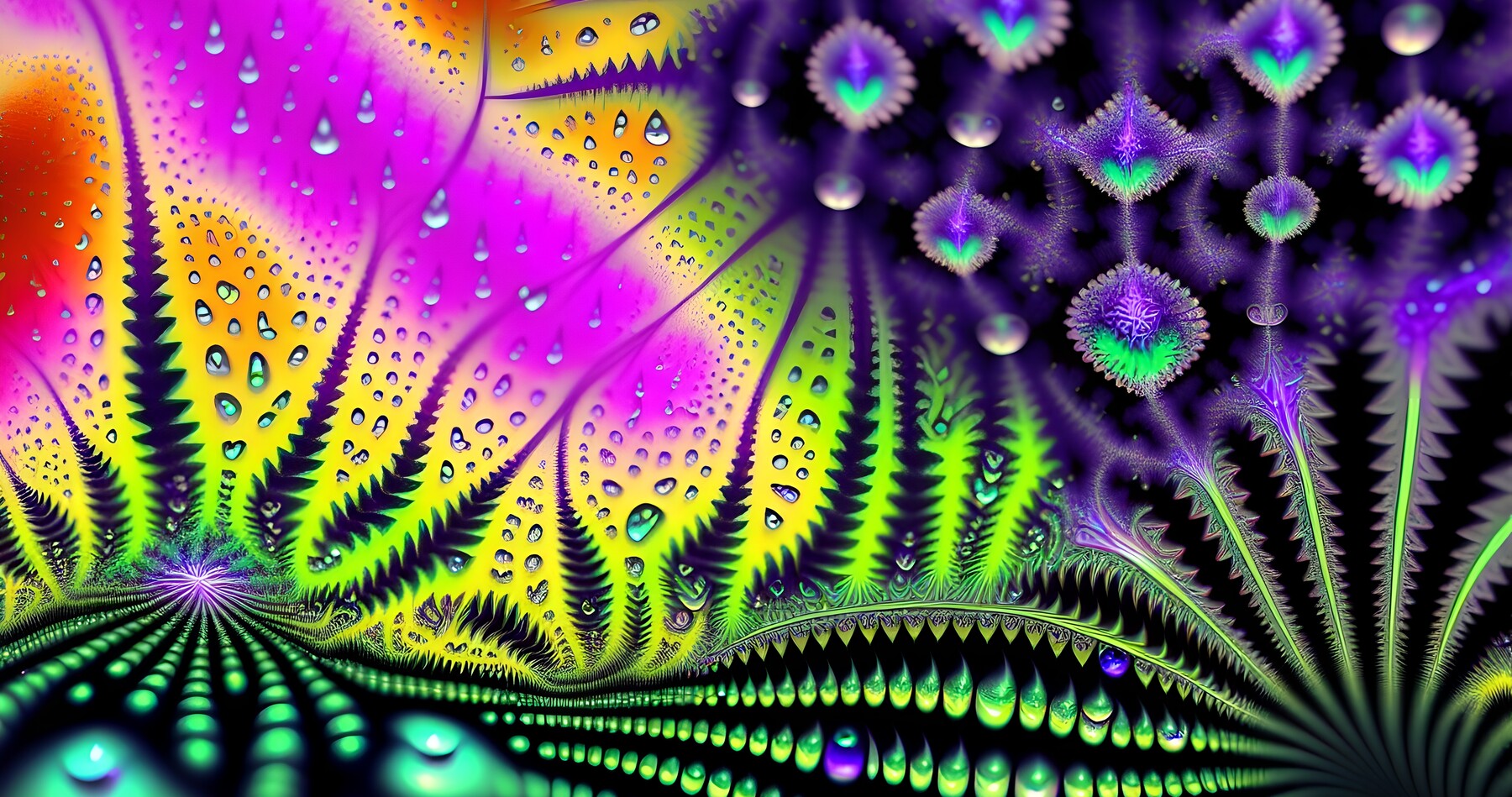 ArtStation - MJ fractalic evolution in sequence of 98 illustrations in 4K + chillout animation ...