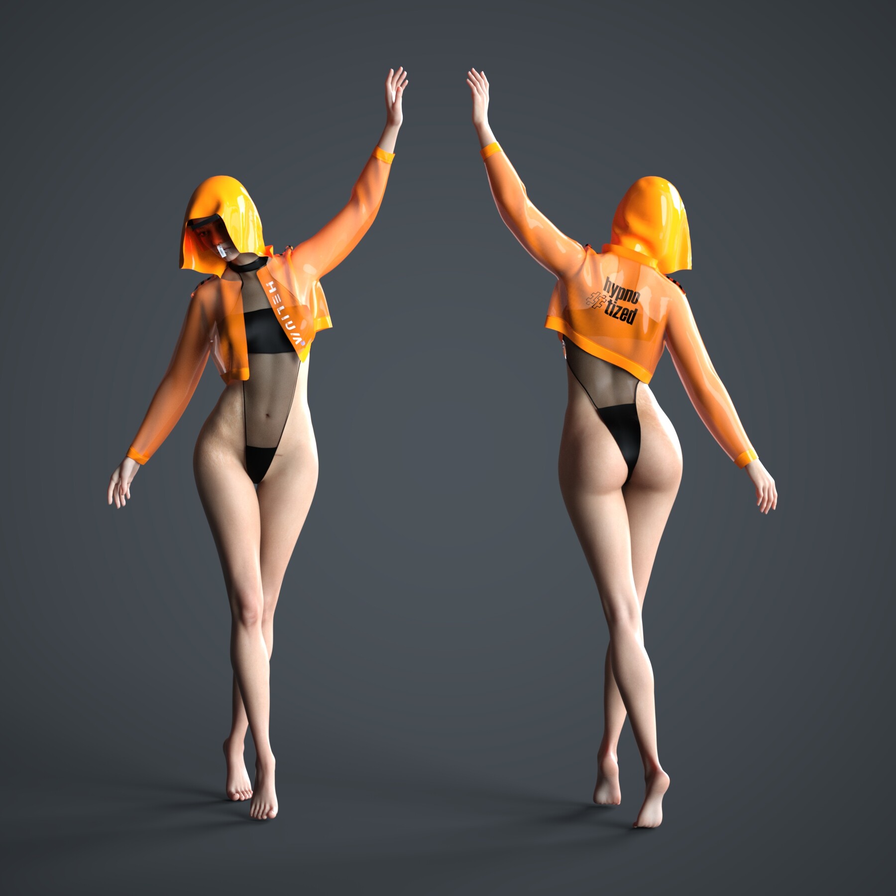 ArtStation - Hypno Girl 4 Outfit for Genesis 8/8.1 | Game Assets