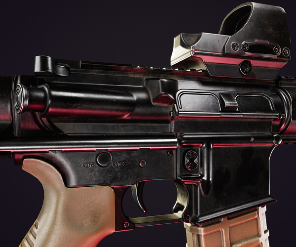 ArtStation - M4A1 Custom | Game Assets