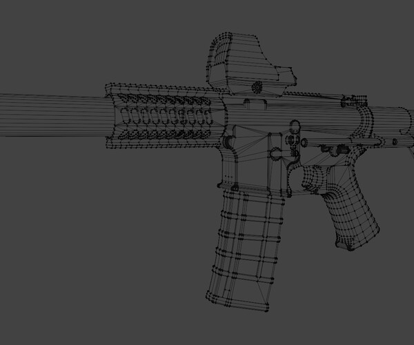 ArtStation - M4A1 Custom | Game Assets