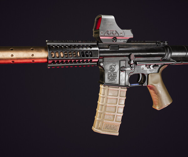 ArtStation - M4A1 Custom | Game Assets