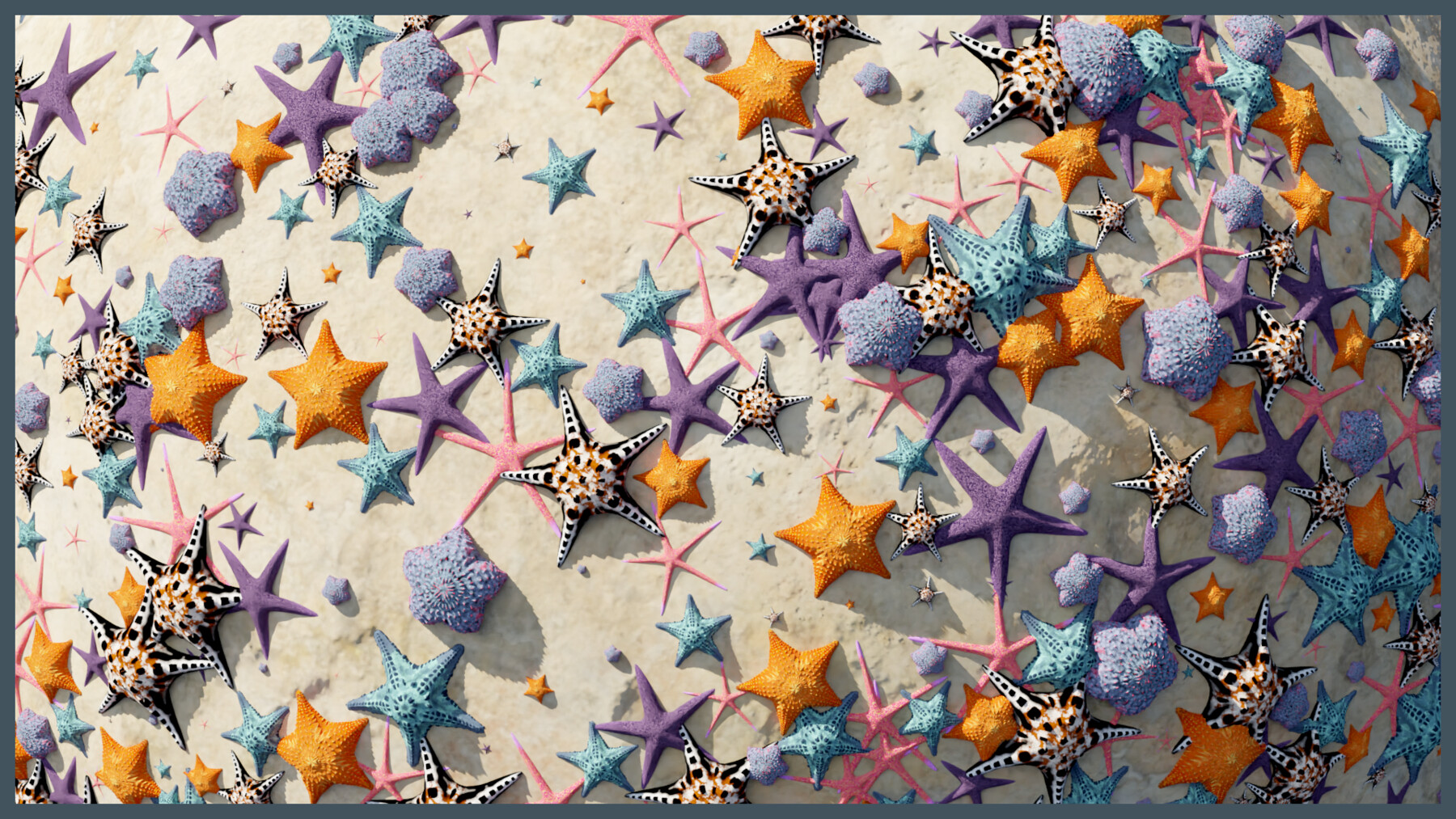 ArtStation - Starfish Variety Pack 4 | Game Assets