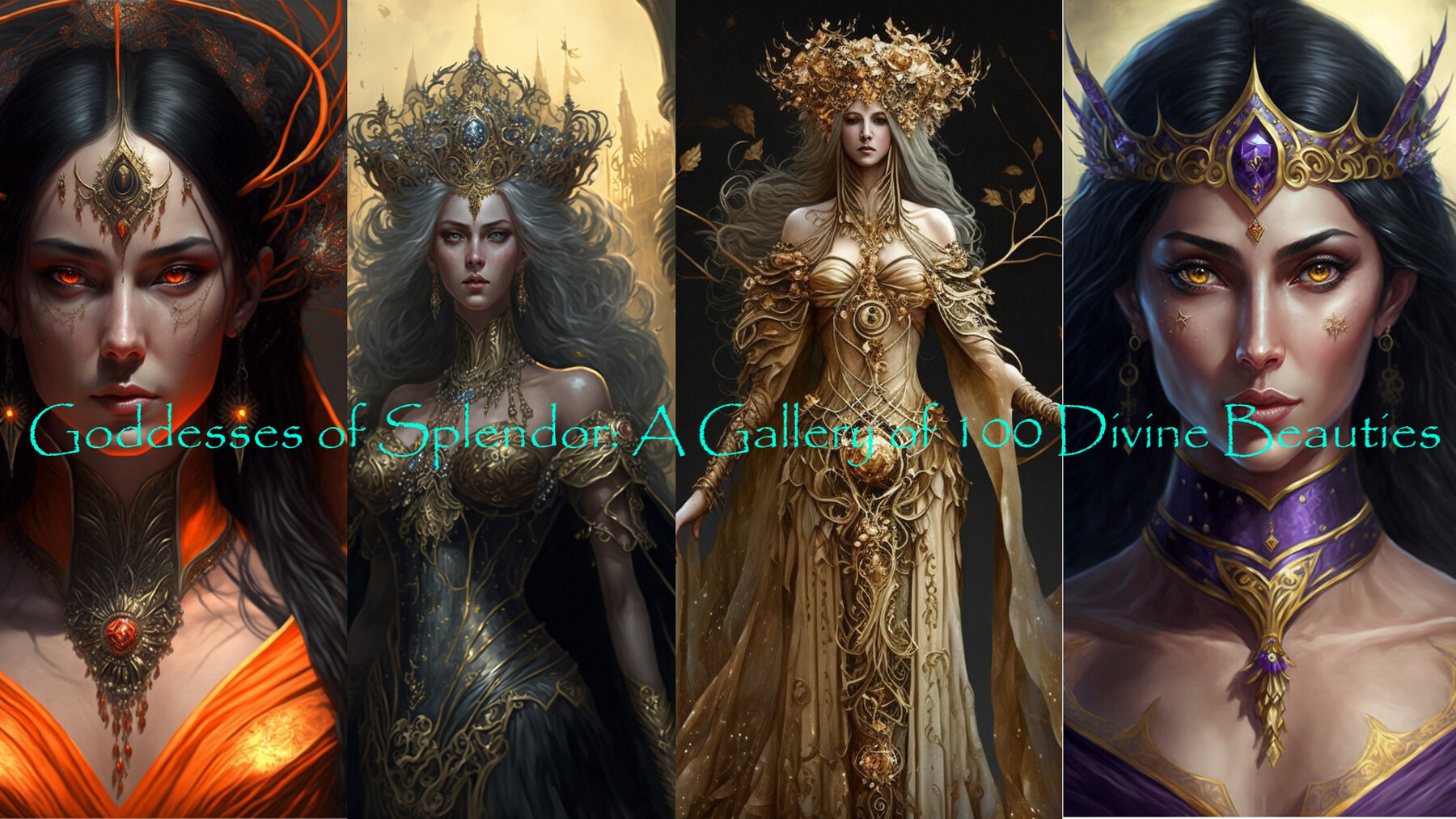 ArtStation - Goddesses of Splendor: A Gallery of 100 Divine Beauties | Artworks