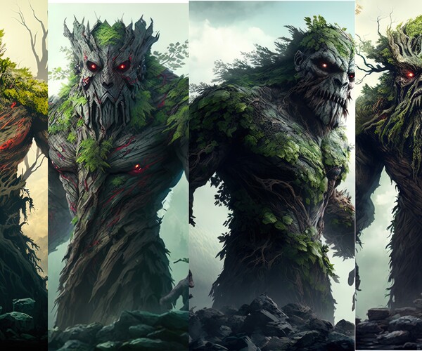 ArtStation - The Creature Series: 11 Mountain Tree Titans up to 8k ...
