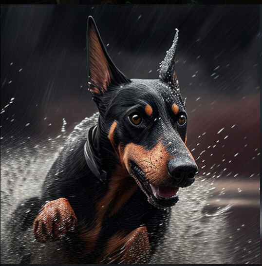 ArtStation - Doberman Painting | Artworks