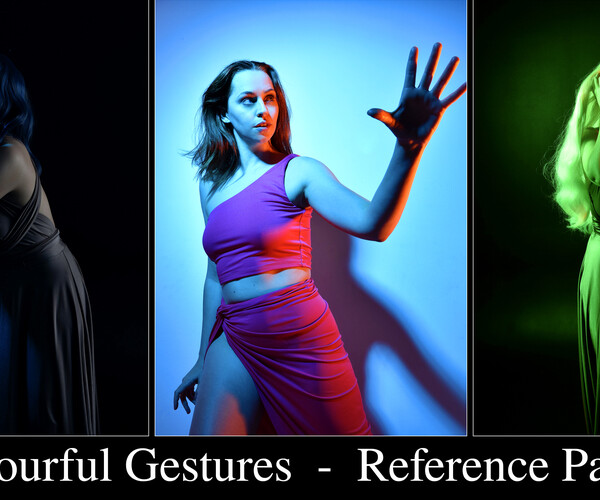 ArtStation - x220 Colourful Gestures - Model Stock Reference Pack | Resources