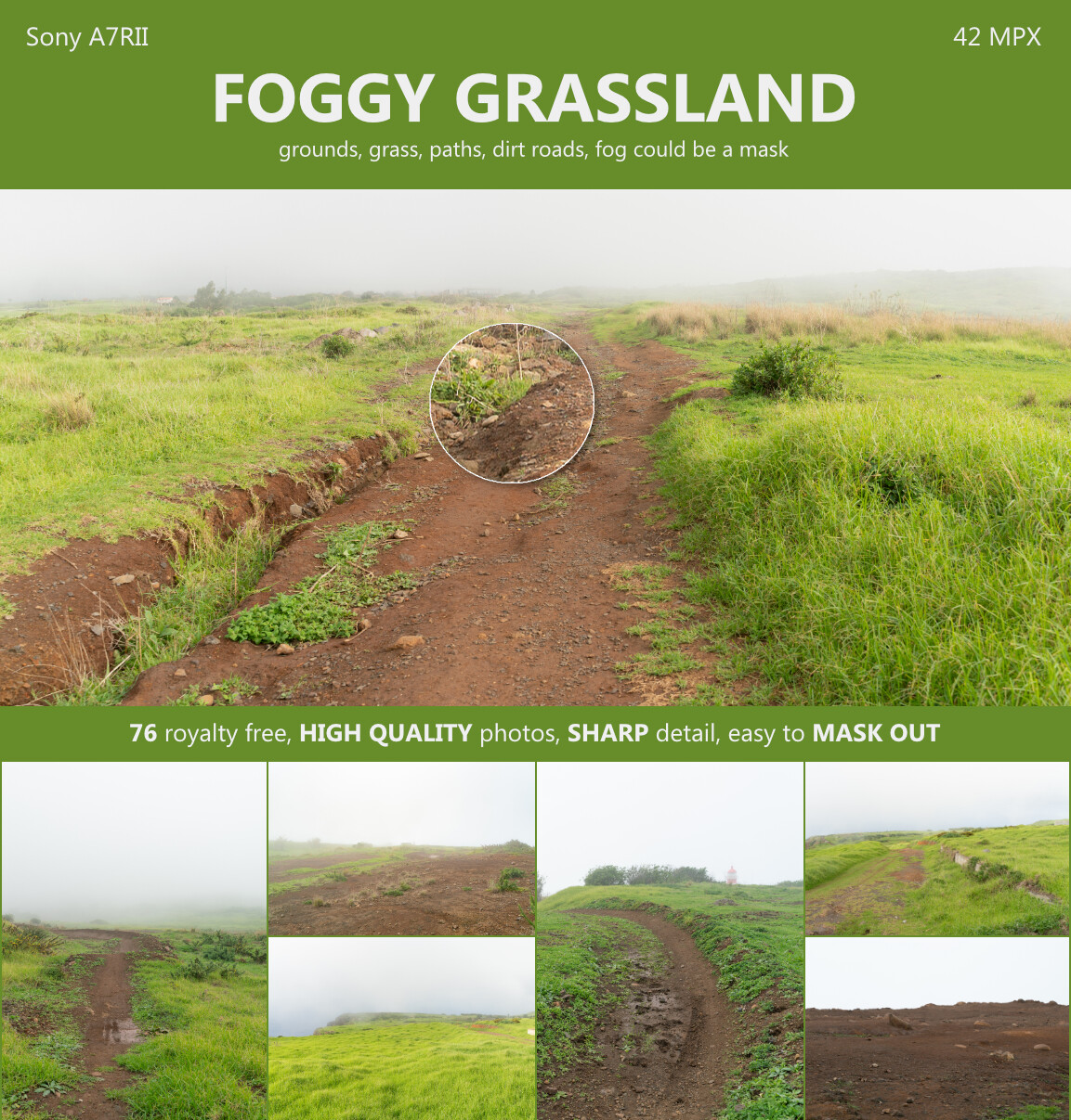 ArtStation - FOGGY grasslands - 76 HIGH QUALITY photos, diffuse ...