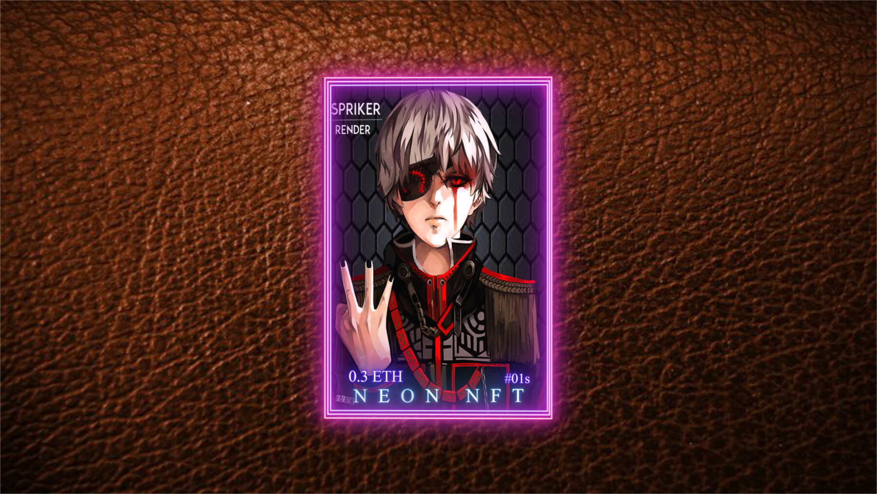 ArtStation - NEON NFT card Photoshop Template | Artworks