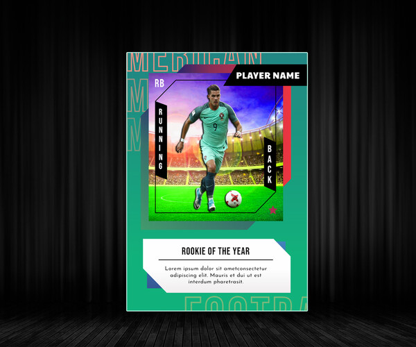 ArtStation - Soccer Card Photoshop template | Artworks