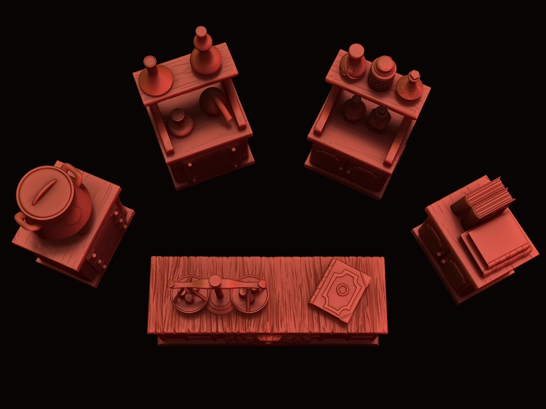 ArtStation - Magic Potions Store 3D print model | Resources