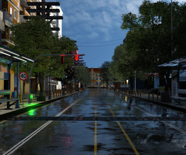 ArtStation - City Street | Game Assets