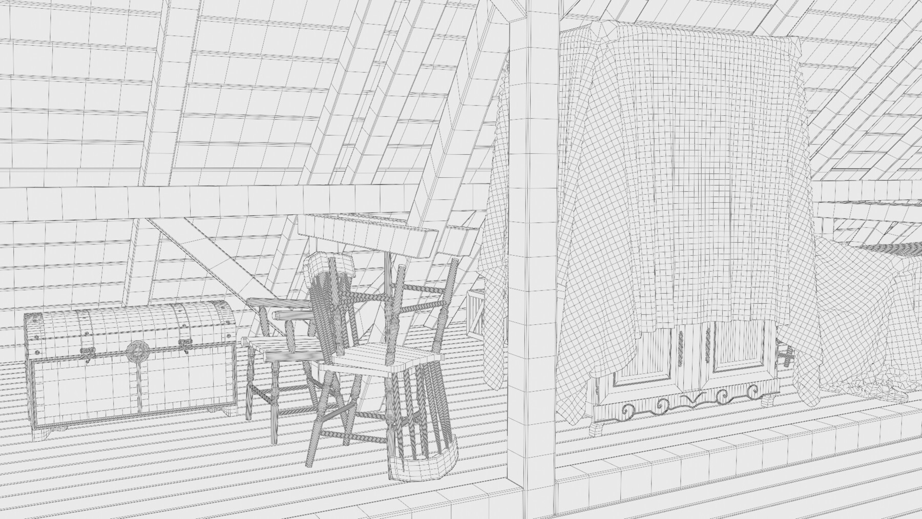 ArtStation - Attic 3d Scene | Resources