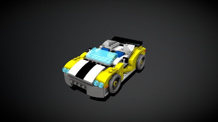 ArtStation - Fast Car Lego | Game Assets