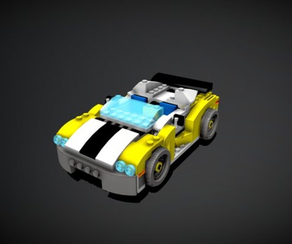 ArtStation - Fast Car Lego | Game Assets