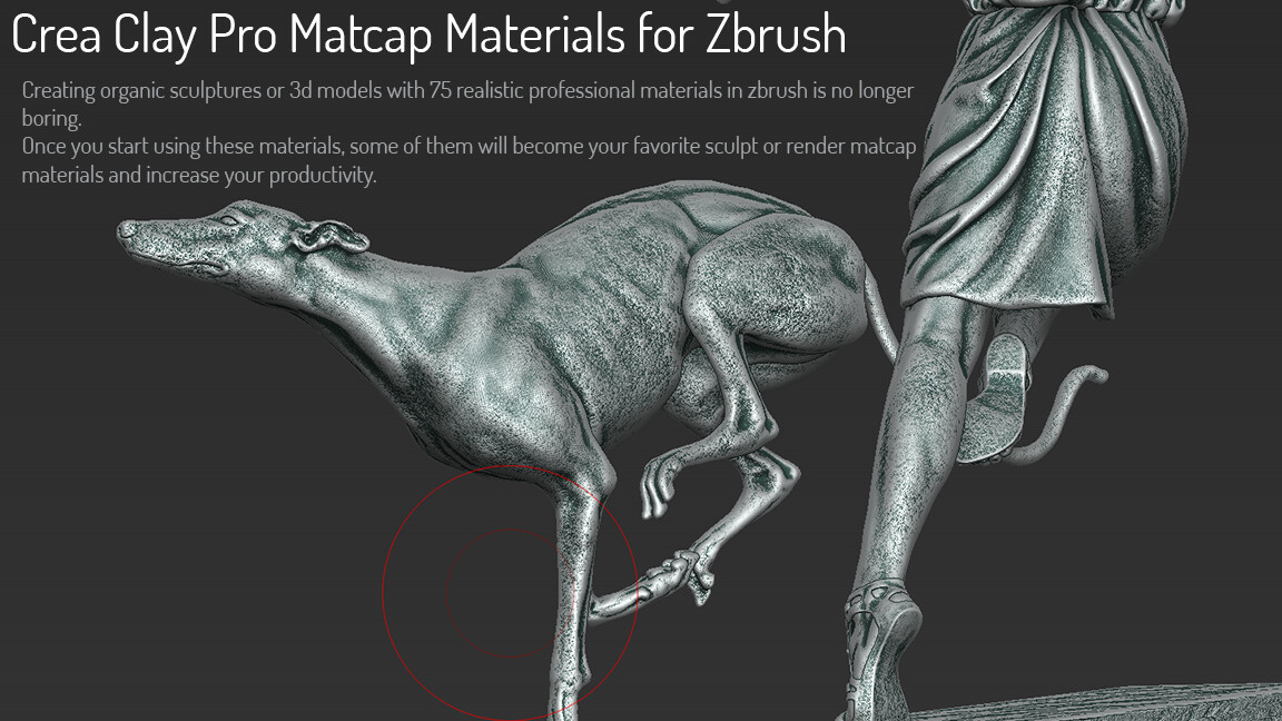 ArtStation - Crea Clay Pro Matcap Materials for Zbrush | Resources