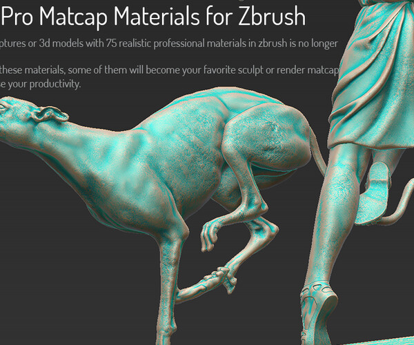 ArtStation - Crea Clay Pro Matcap Materials for Zbrush | Resources