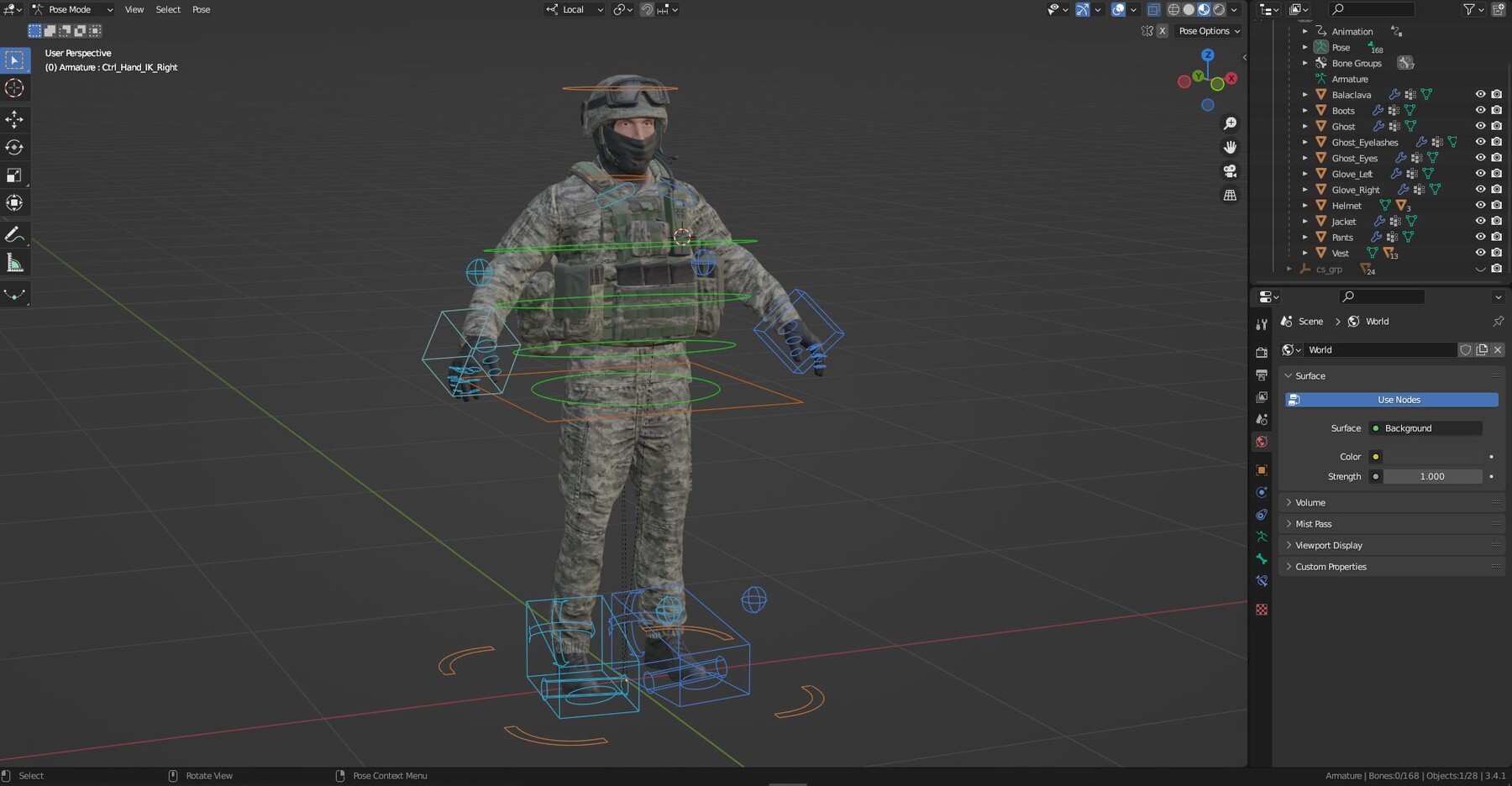 ArtStation - MILITARY Game Ready Croatian Soldier Character | Game Assets