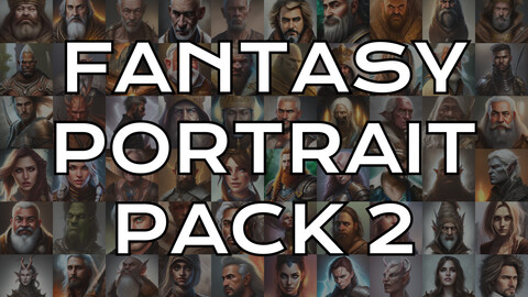 ArtStation - VTT / TTRPG - Fantasy Portrait Pack 1 - 200 Characters ...