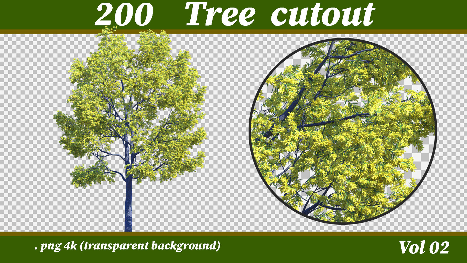 ArtStation - tree cutout png 4k & psd (Alder, Maple, Weeping willow ...