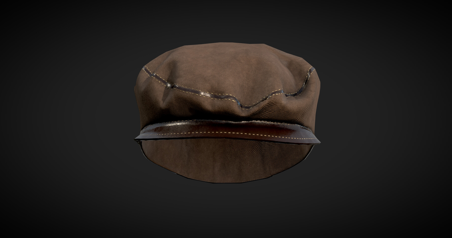 ArtStation - Flat Cap / Beret / Hat / Headwear - low poly 3D model ...