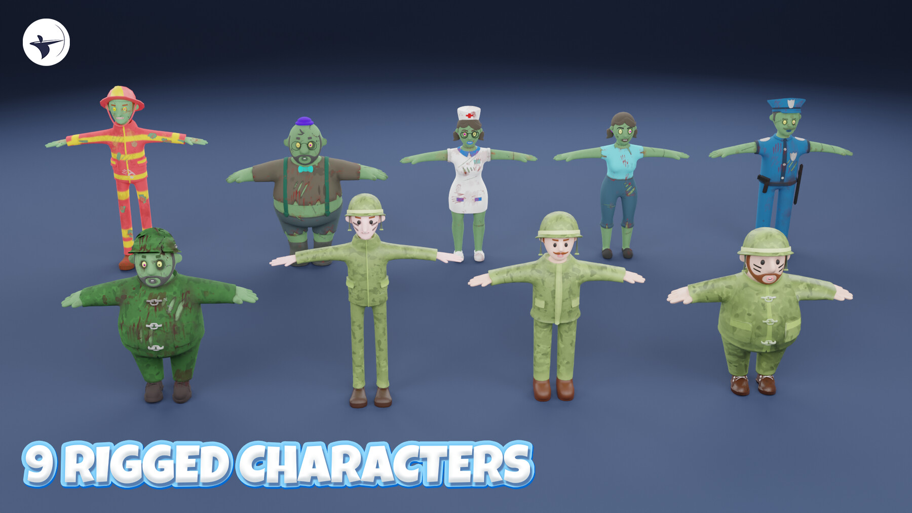 ArtStation - Military Zombie APOCALYPSE Bundle | Game Assets