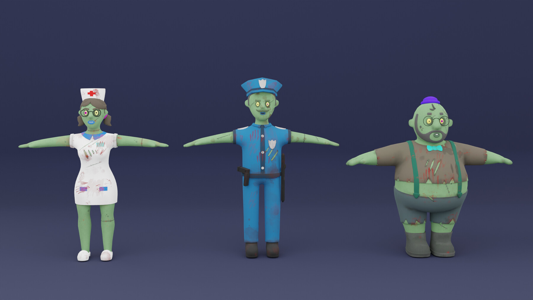 ArtStation - Military Zombie APOCALYPSE Bundle | Game Assets