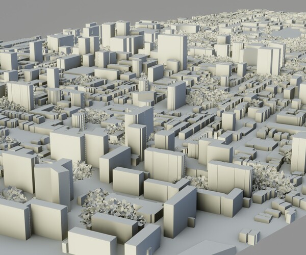 ArtStation - City Scape 3D model | Game Assets