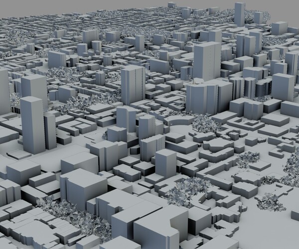ArtStation - City Scape 3D model | Game Assets