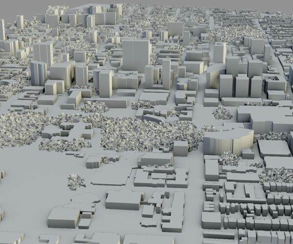 ArtStation - City Scape 3D model | Game Assets