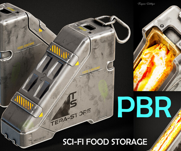 ArtStation - Sci-fi Food Container PBR | Game Assets