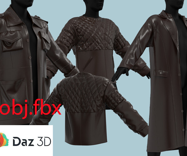 ArtStation - 3 outfit for male 8 daz | Game Assets