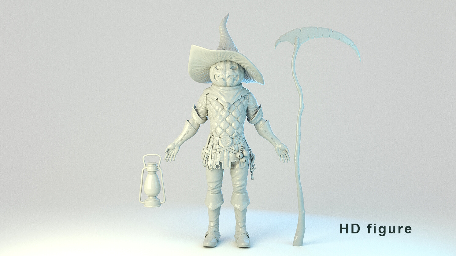 ArtStation - Pumpkin souls reaper Low-poly 3D model | Game Assets