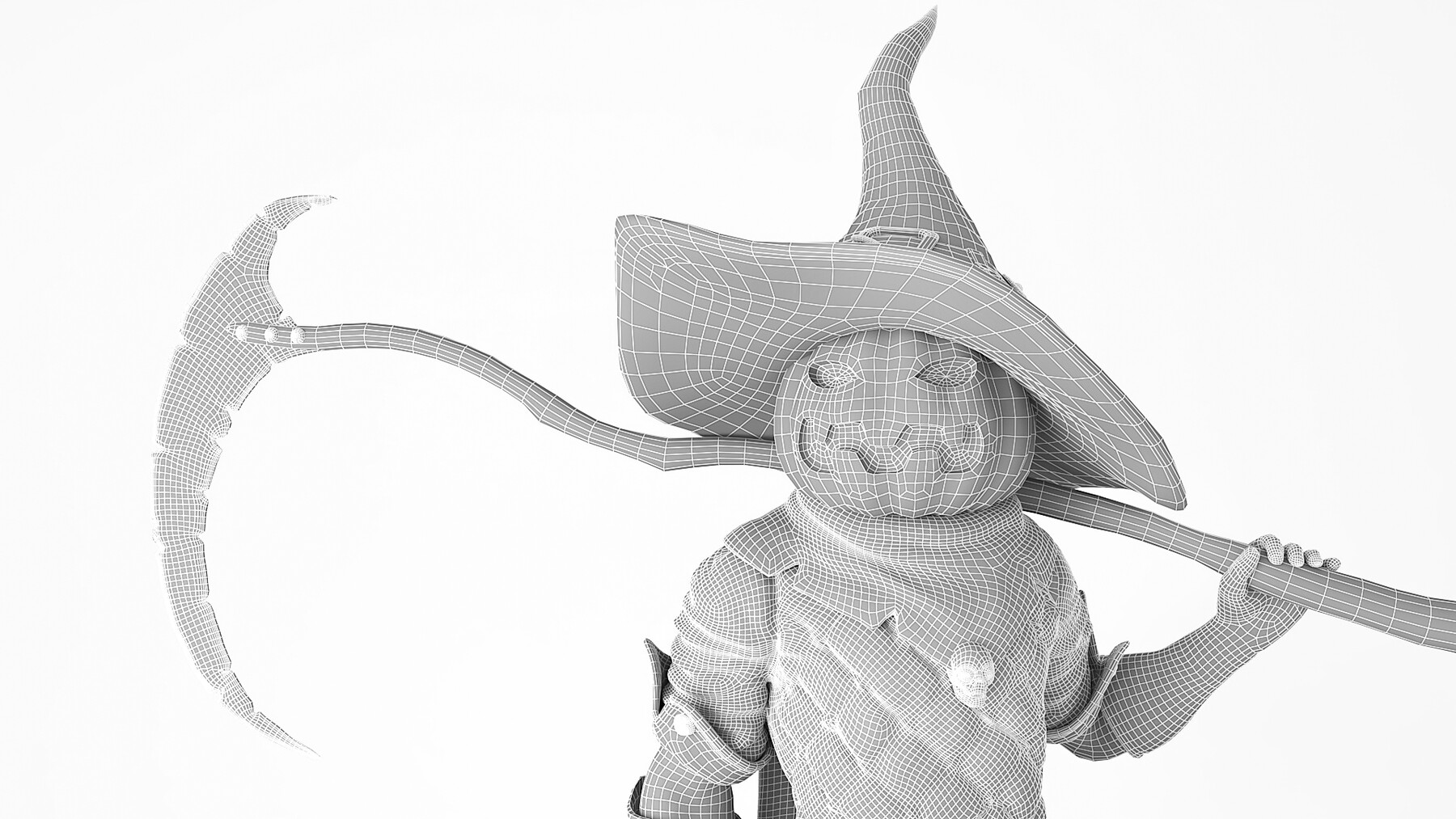 ArtStation - Pumpkin souls reaper Low-poly 3D model | Game Assets