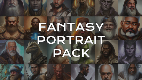 ArtStation - VTT / TTRPG - Fantasy Portrait Pack - Free Sample | Game ...