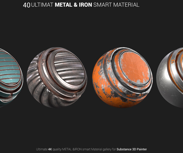 ArtStation - Ultimate Metal & Iron Smart Material + 4K PBR Textures ...