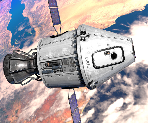 ArtStation - Spaceship - Command module | Game Assets
