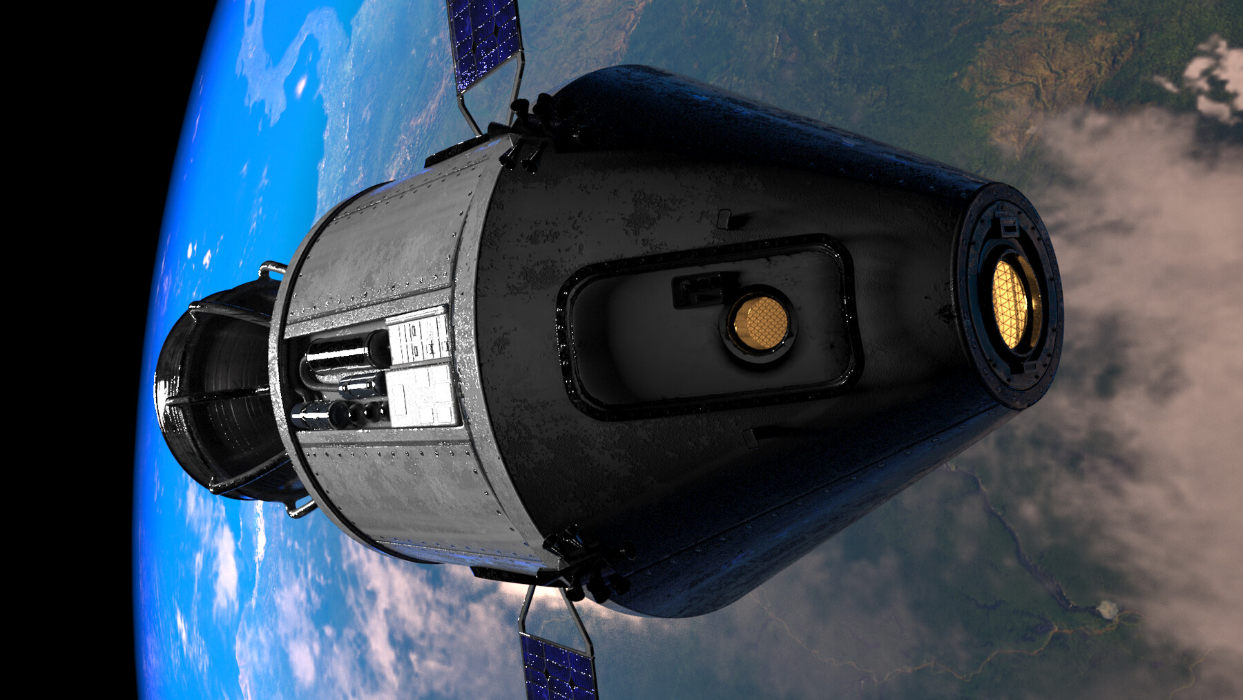 ArtStation - Spaceship - Command module | Game Assets