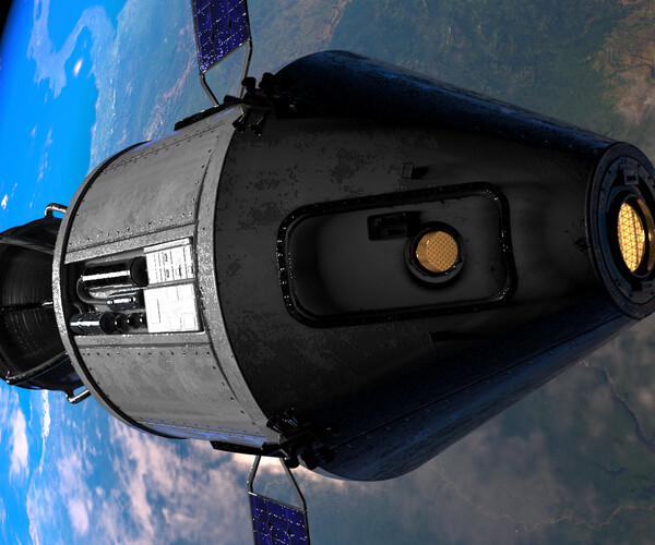 ArtStation - Spaceship - Command module | Game Assets