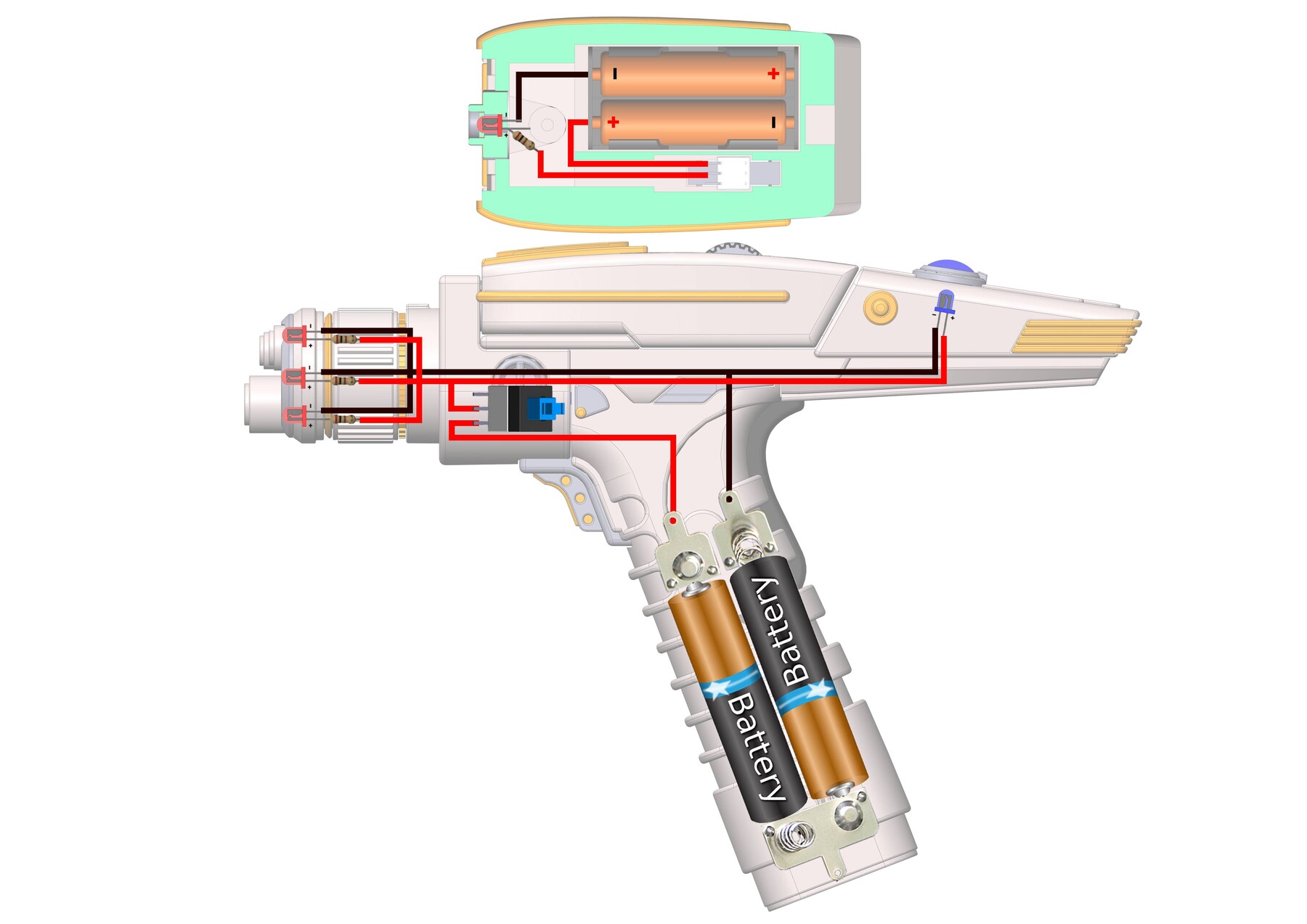 ArtStation - DISCOVERY PHASER - STAR TREK - PRINTABLE 3D MODEL - STL FILES | Resources