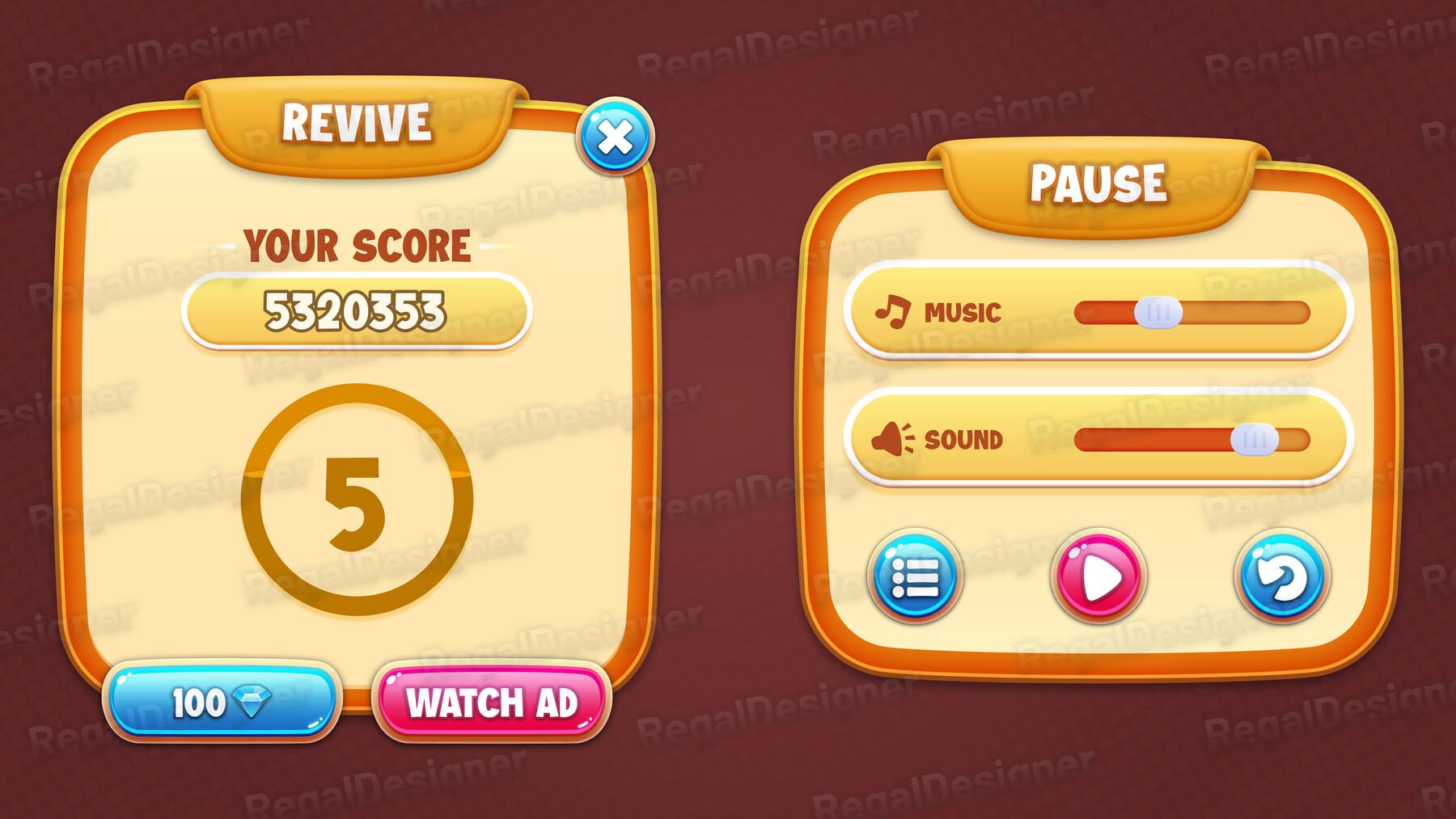 ArtStation - The Soft Style Game UI Kit: A Must-Have for Any Casual or ...