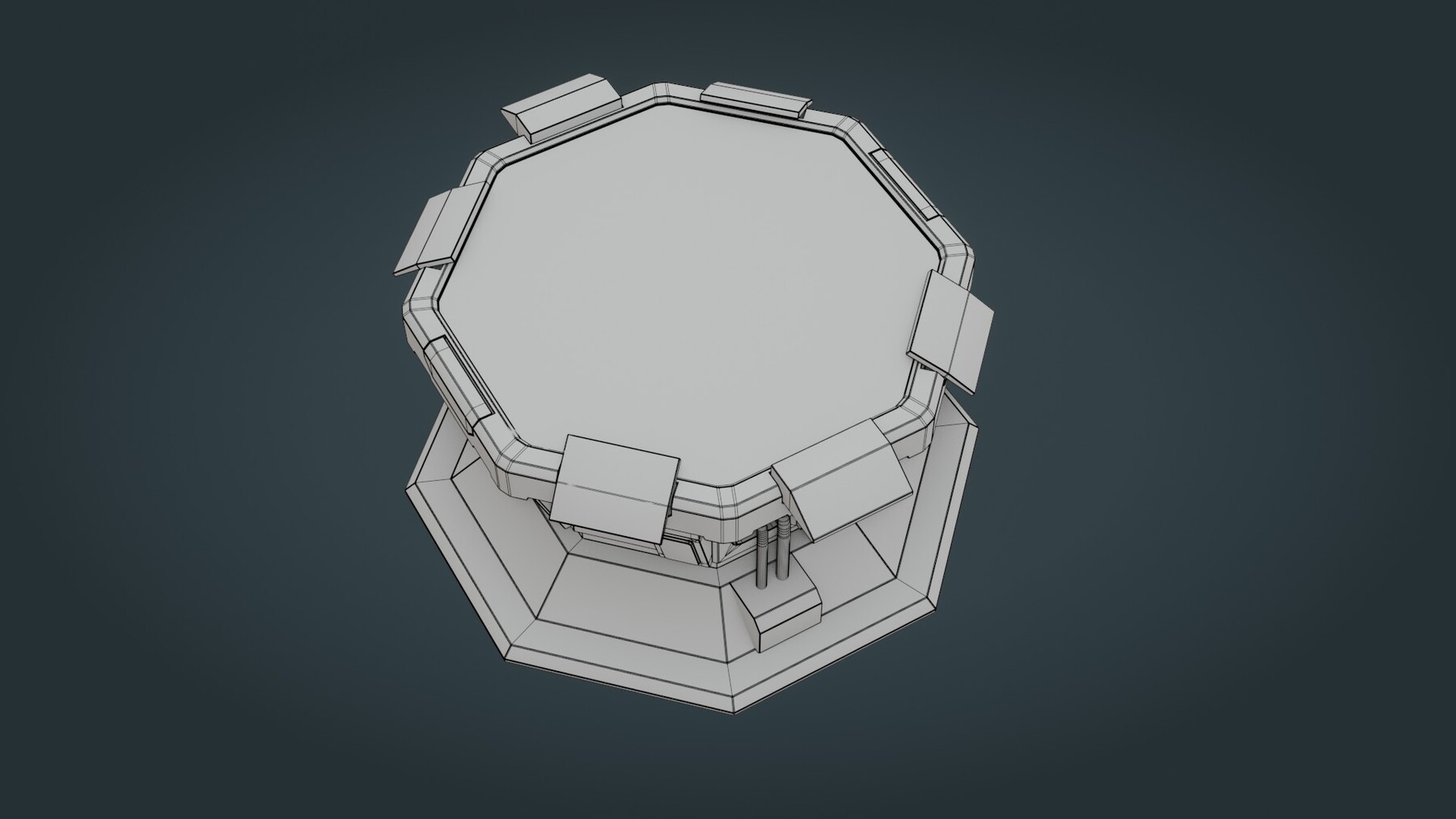 ArtStation - Sci-fi Work Bench - Low poly - PBR - Game ready | Game Assets