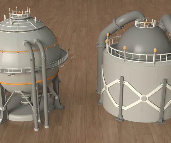 ArtStation - Industrial Tanks - part - 4 - 30 pieces | Resources