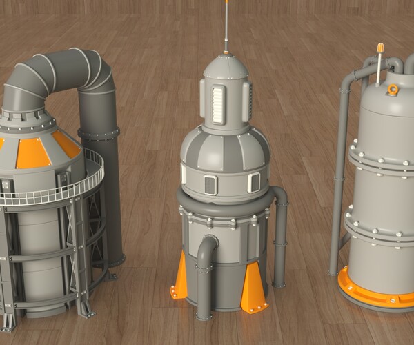 ArtStation - Industrial Tanks - part - 4 - 30 pieces | Resources
