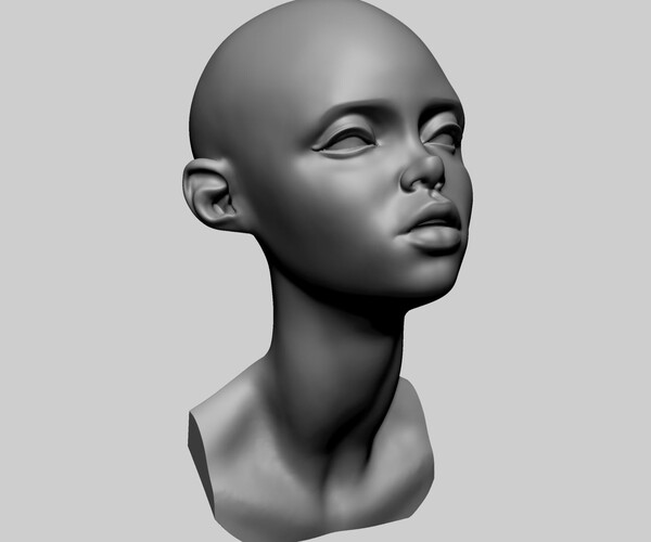 ArtStation - Stylized Female Head Models | Resources