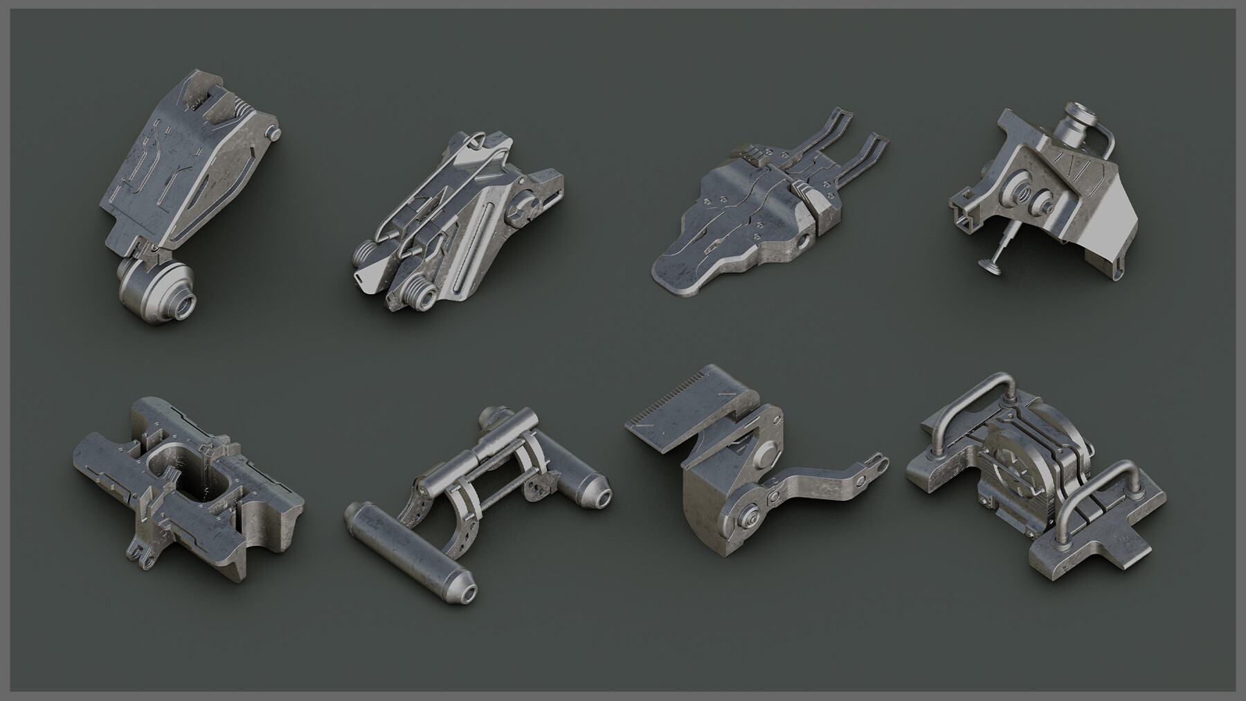 ArtStation - Sci-Fi Hard Surface KITBASH 35 DETAILS | Resources