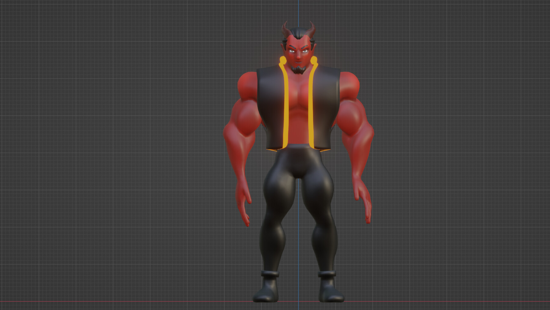 ArtStation - Devil Low Poly Game ready 3d Model (Rigged) | Game Assets