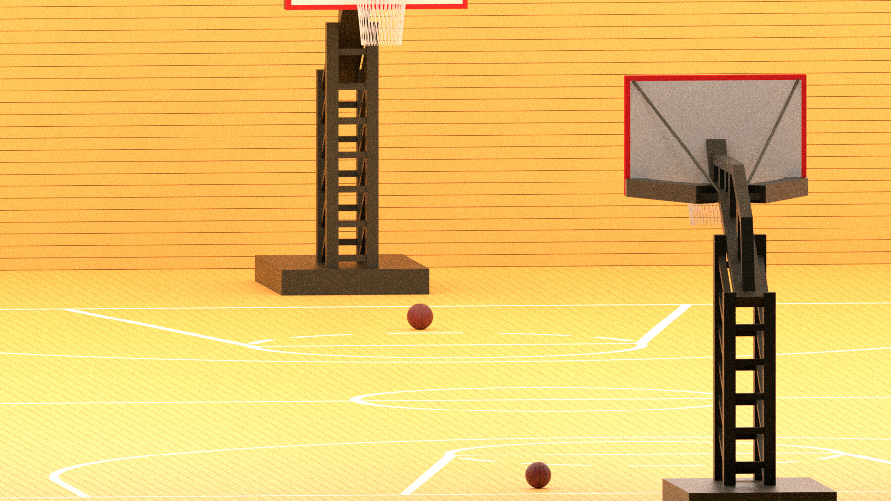 ArtStation - Cartoon Basketball Gym 1 Low-poly 3D model | Resources