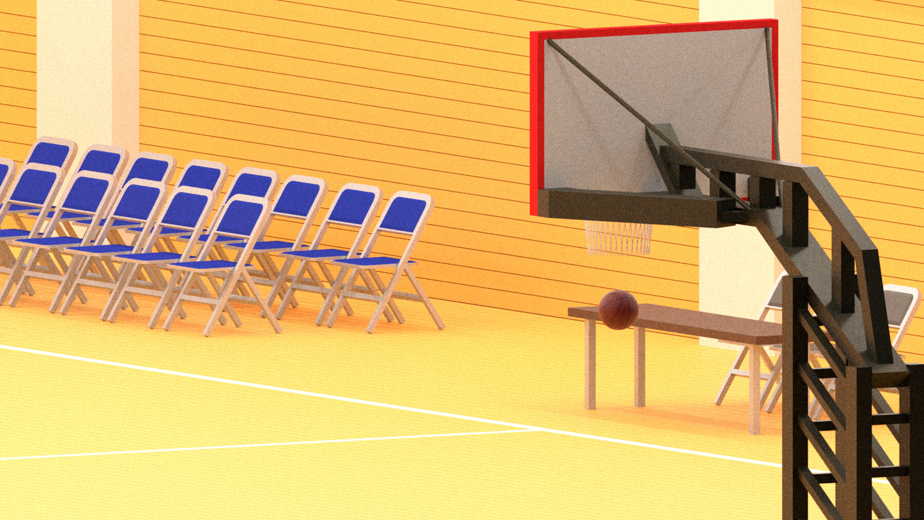 ArtStation - Cartoon Basketball Gym 1 Low-poly 3D model | Resources