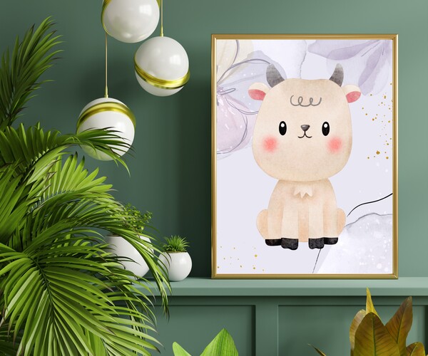 ArtStation - Baby Goat With Love | Artworks